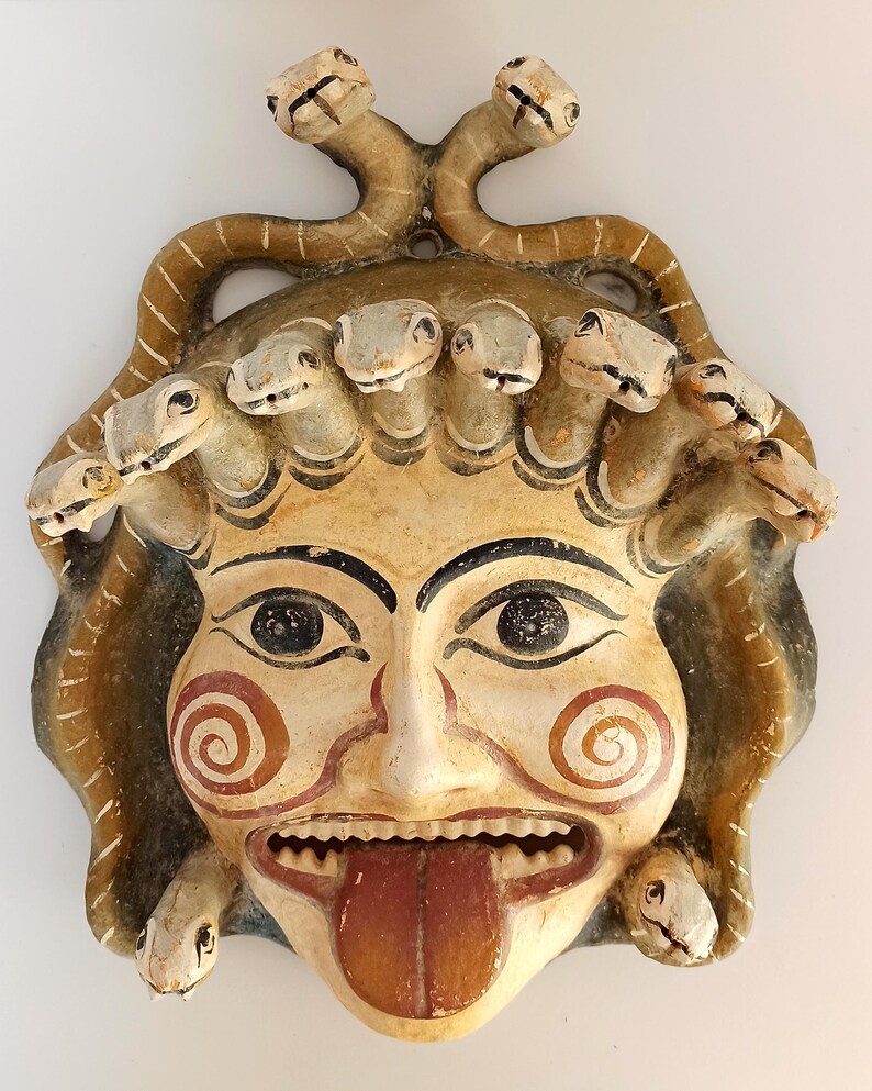 Medusa Mask the Most Famous of the Monster Figures Known as Gorgons ...