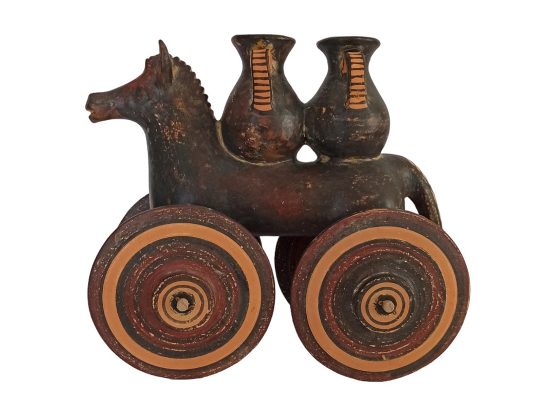 Ancient Greek Horse on Wheels - Toy - Symbol of Endurance, Valor ...