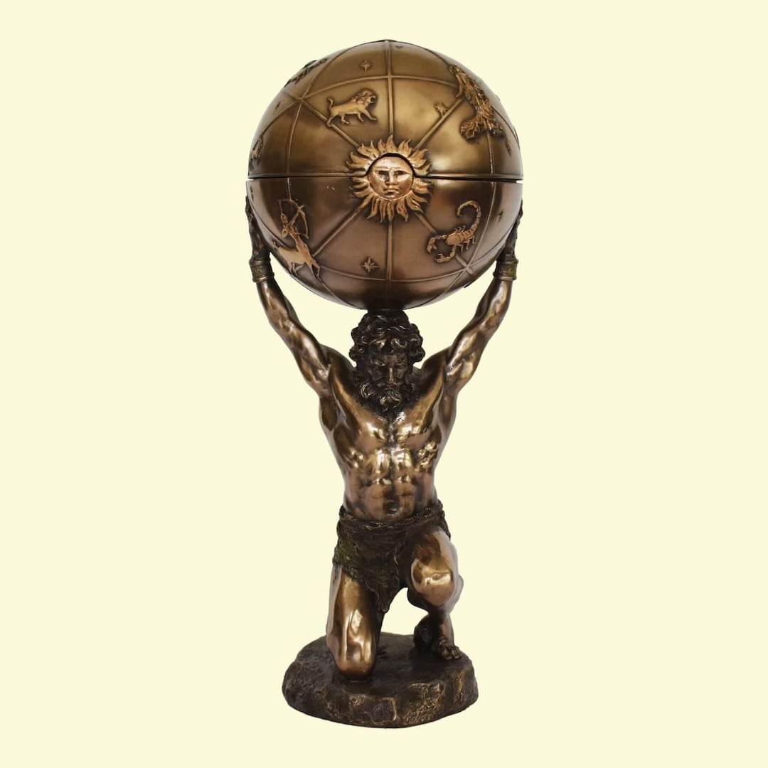 Atlas Leader of the Titans in War Against Zeus He Was Condemned to ...