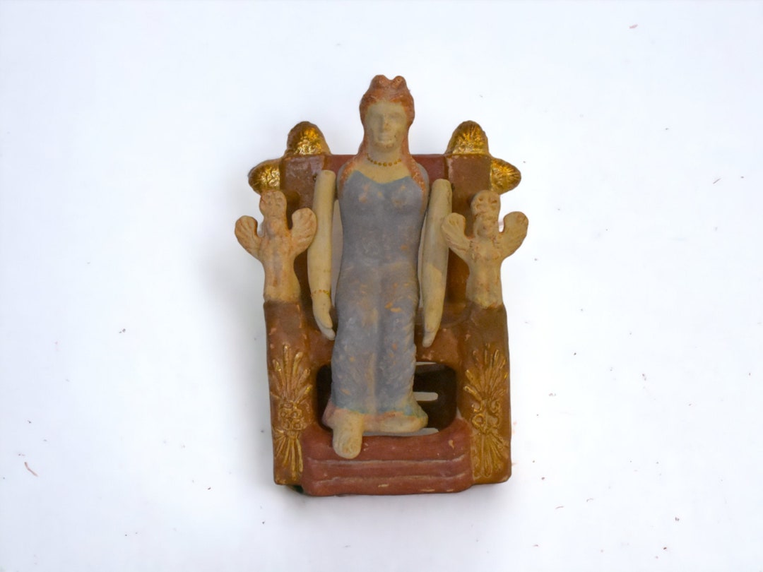 Enthroned Female Figure - Seated Idol From Boeotia - 400 BC - Replica ...