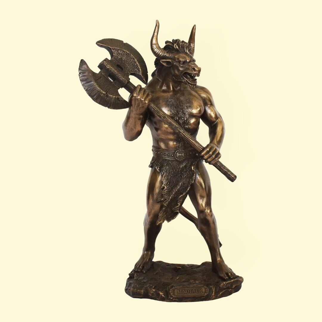 Minotaur Monster With Body of a Man and the Head of a Bull Labyrinth ...