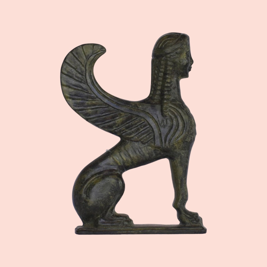 Ancient Greek Sphinx - Mythical Creature With the Head of a Woman, the ...
