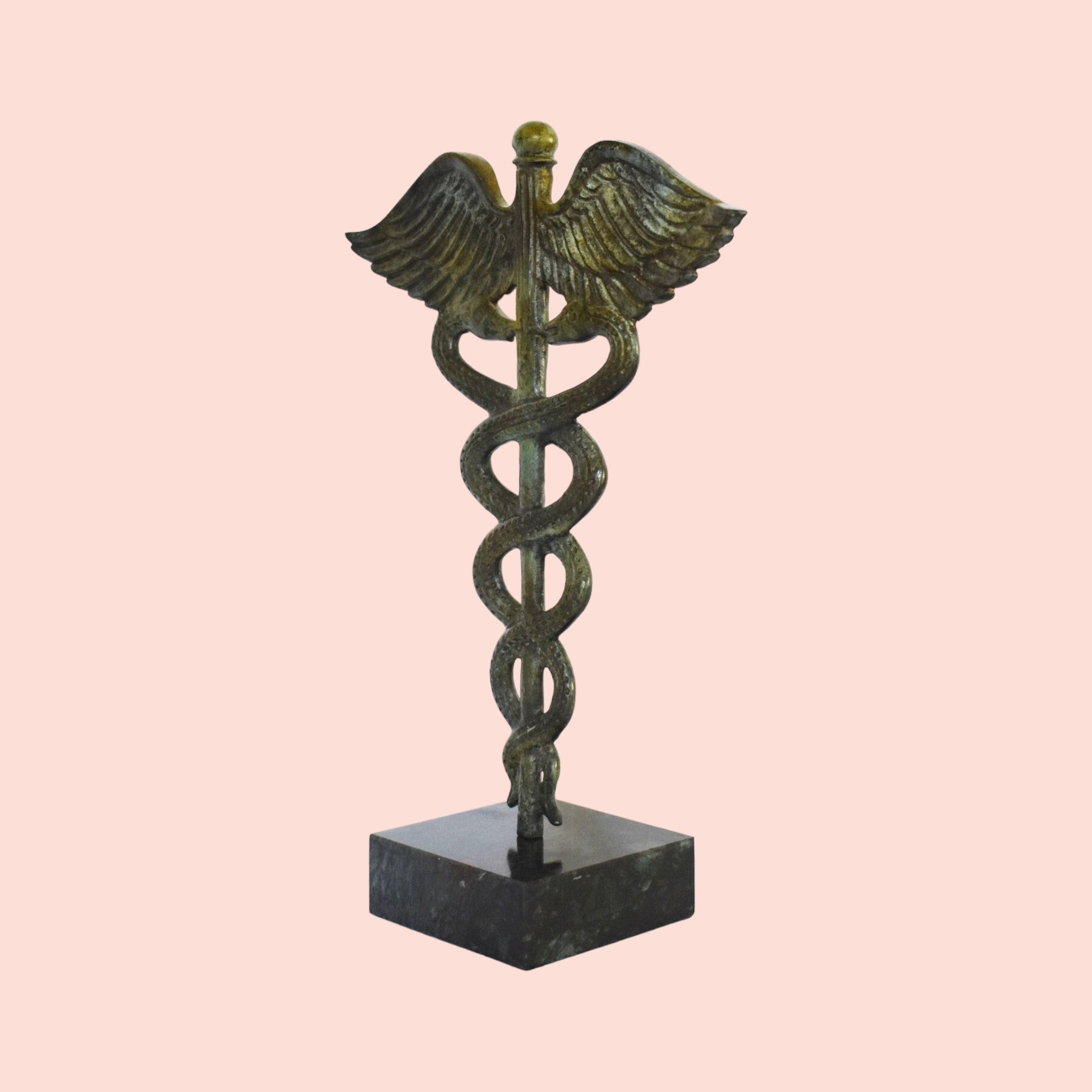 Caduceus Ancient Greek or Roman Herald's Wand, With Two Serpents Twined ...