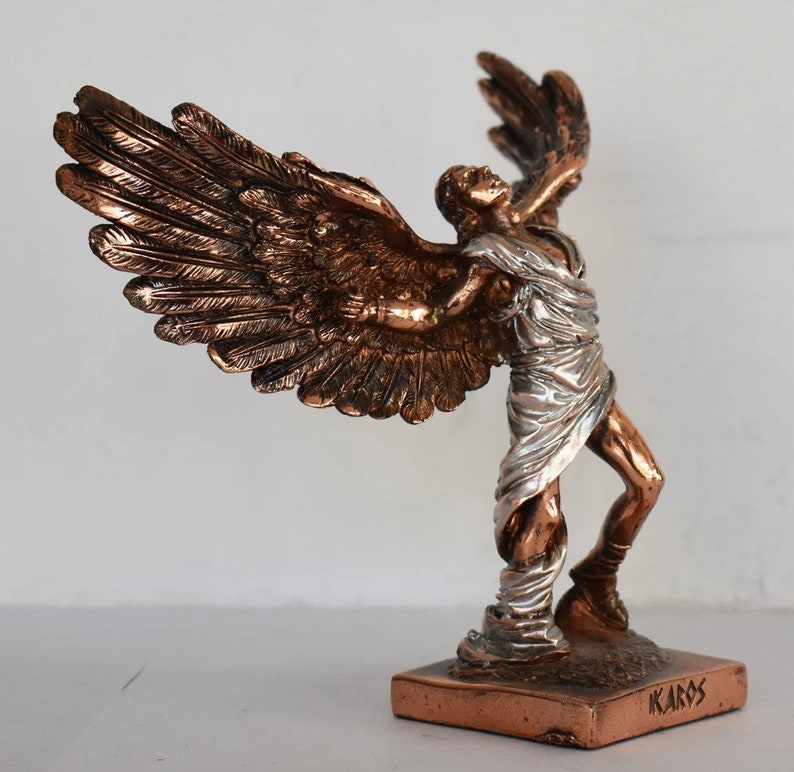 Icarus - Son of Daedalus - Flight From Crete With Wings From Wax and ...
