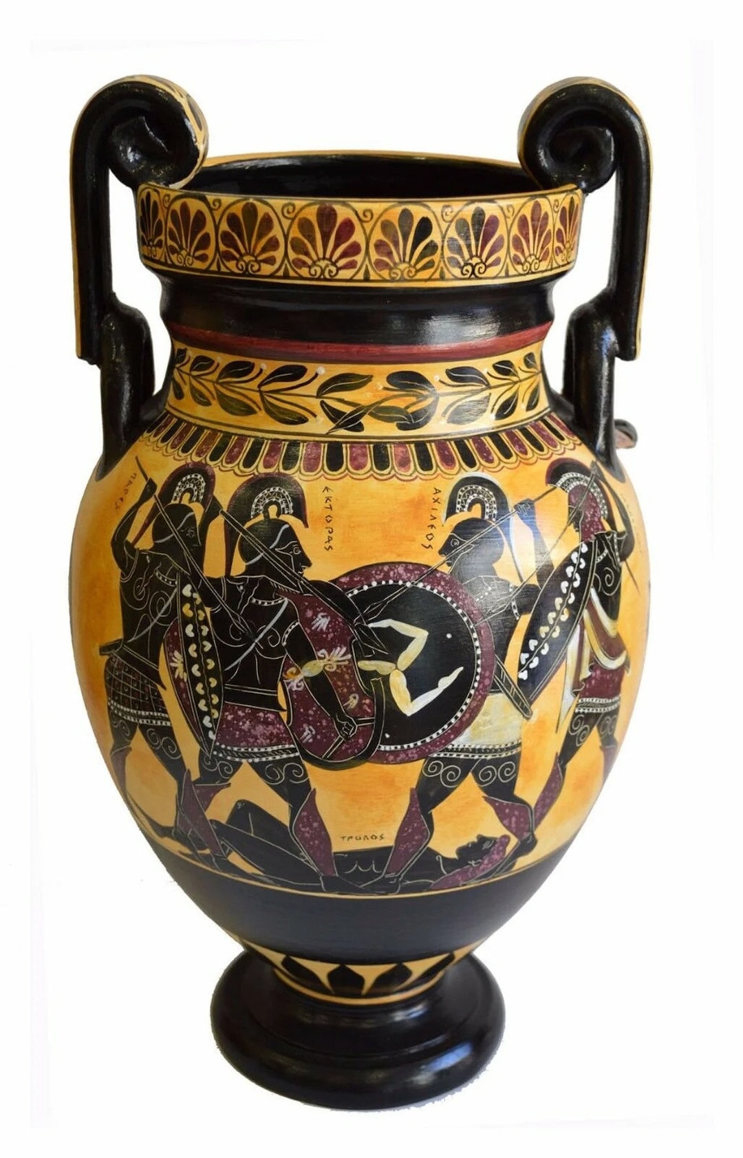 Battle of Warriors From the Trojan War - Achilles Hector Menelaos Paris ...