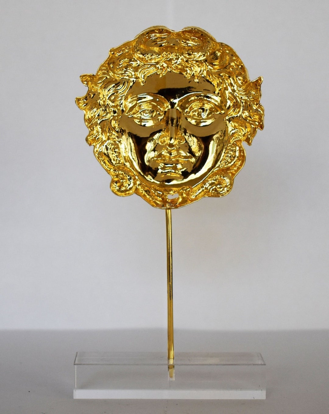 Gorgoneion - Plexiglass Base - Representation of the Face of a Gorgon ...