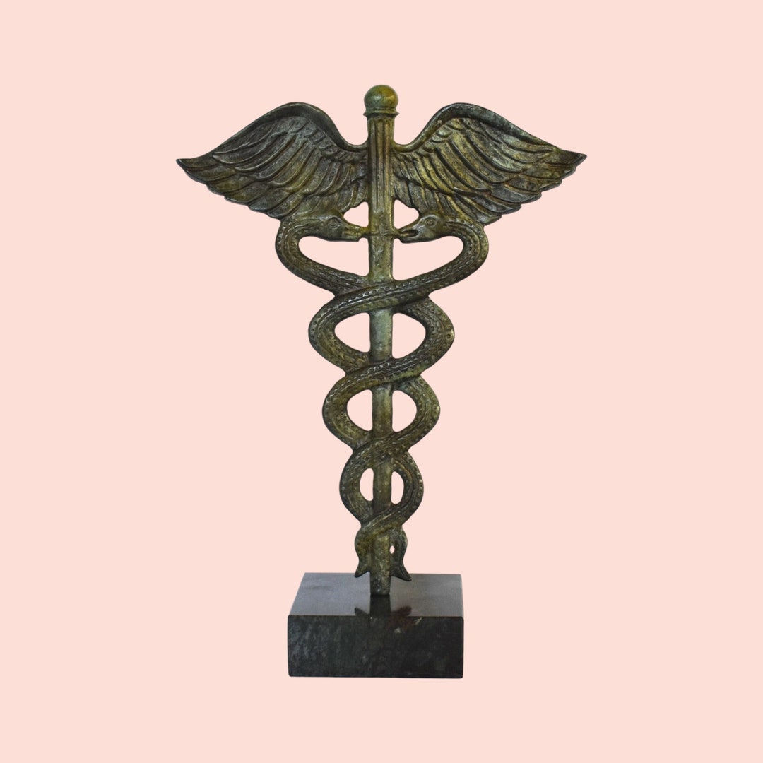 Caduceus - Ancient Greek or Roman Herald's Wand, With Two Serpents ...
