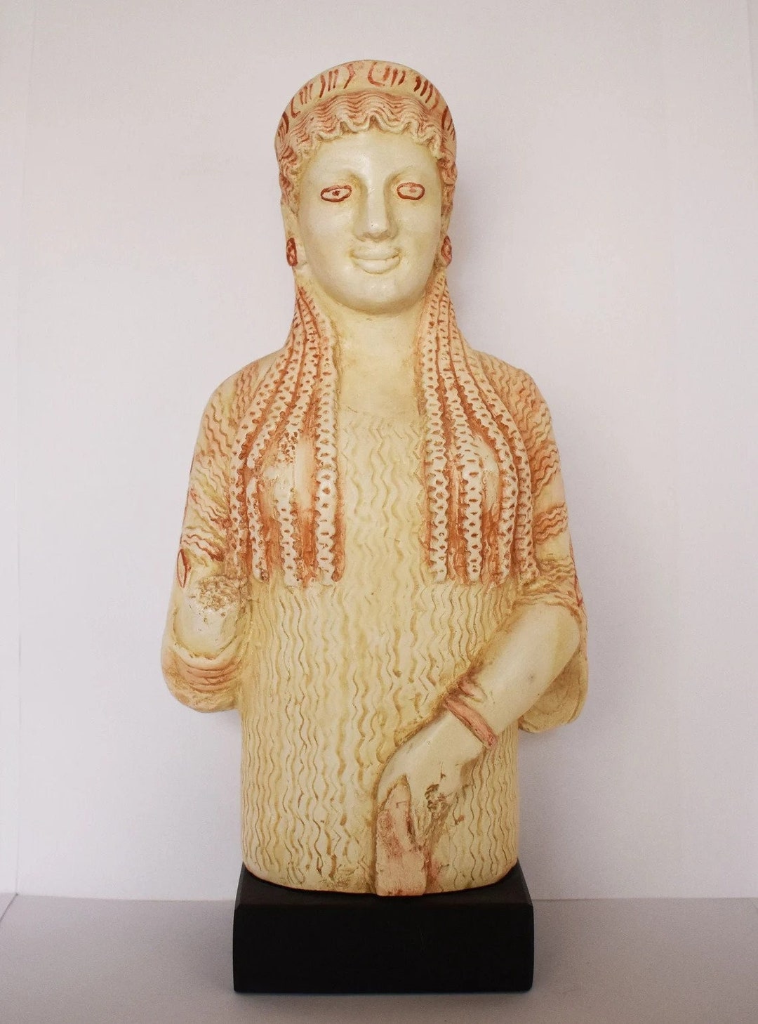 Kore Maiden - Archaic Female Statue - Free-standing Ancient Greek ...