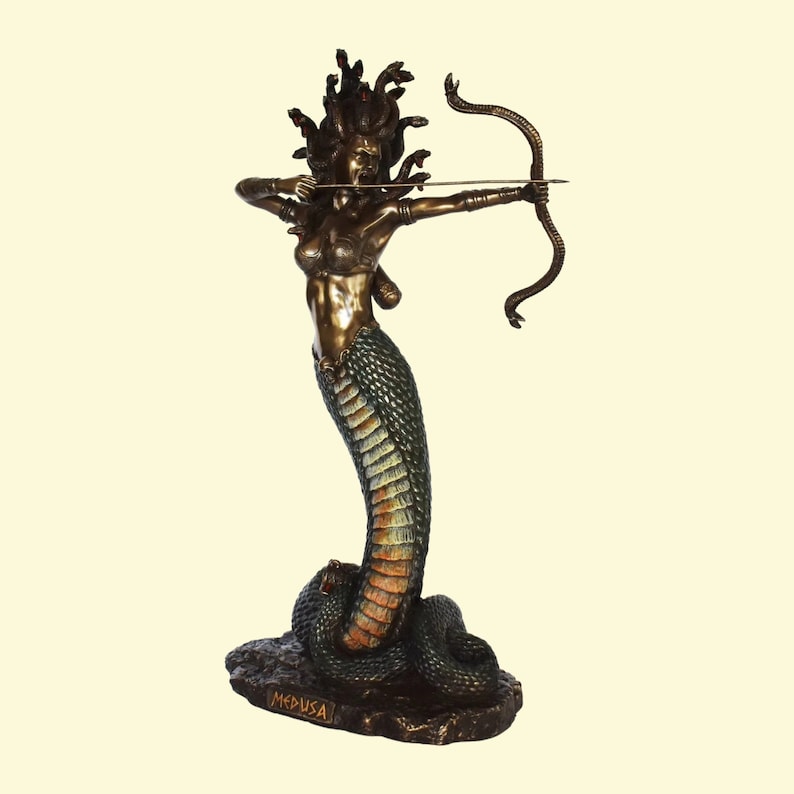 Medusa the Most Famous of the Monster Figures Known as Gorgons Snake ...