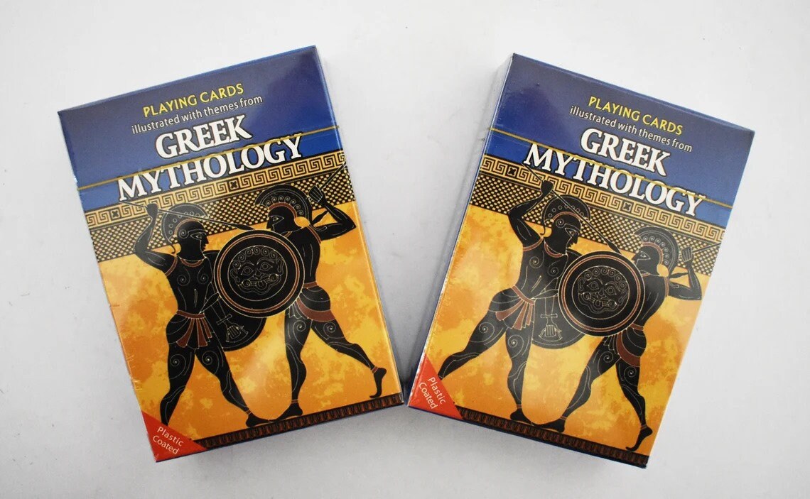 Ancient Greek Mythology Playing Cards 2 Decks Inspired by Sculpture and ...