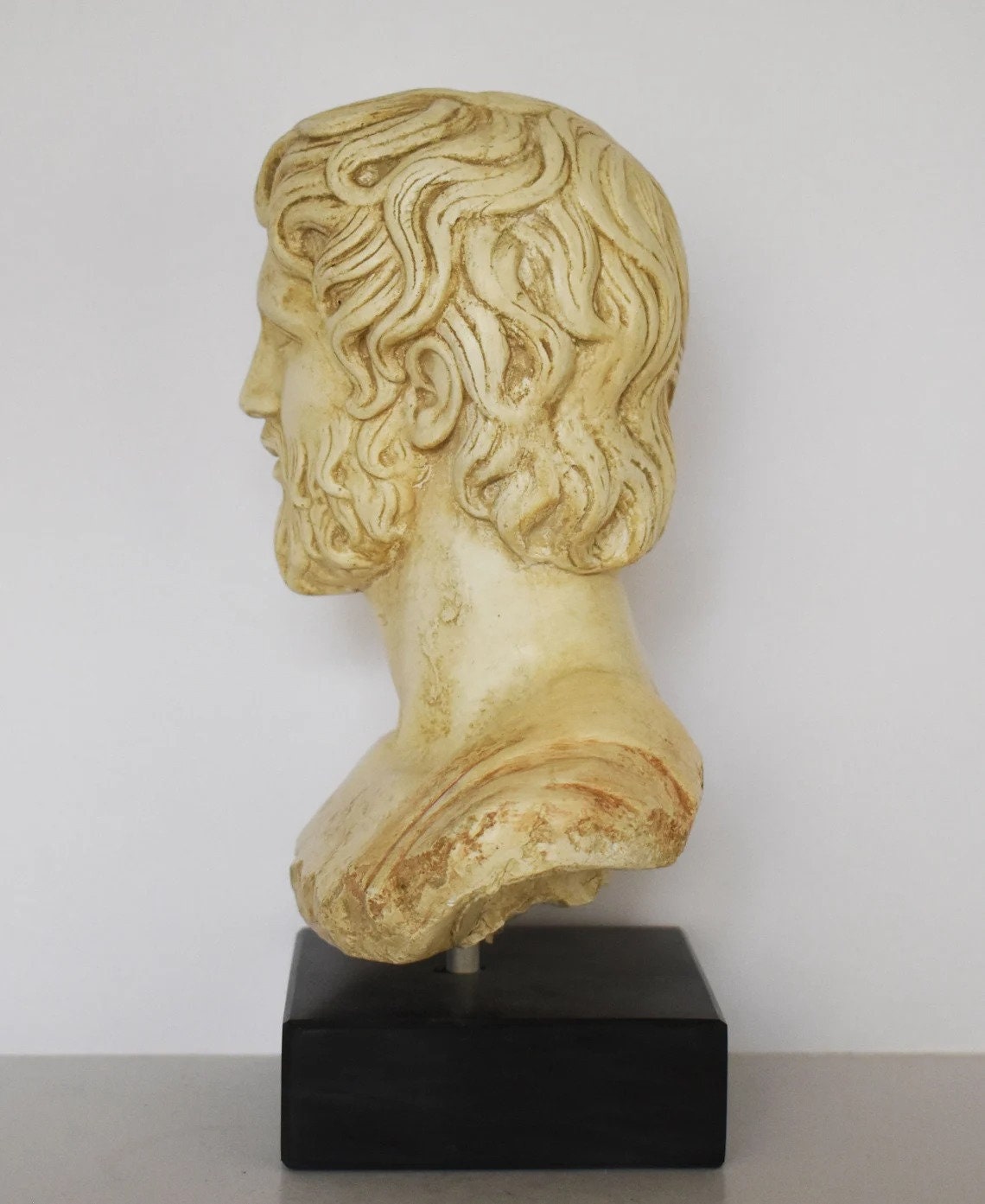 Asclepius Bust Hero and God of Medicine in Ancient Greek Religion and ...