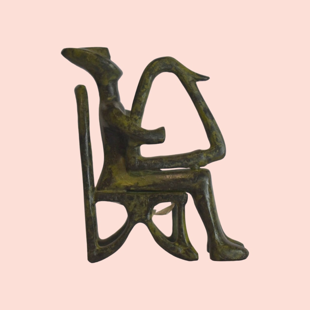Male Harp Player - Cycladic Statue - Highly Stylized With Only the Most ...