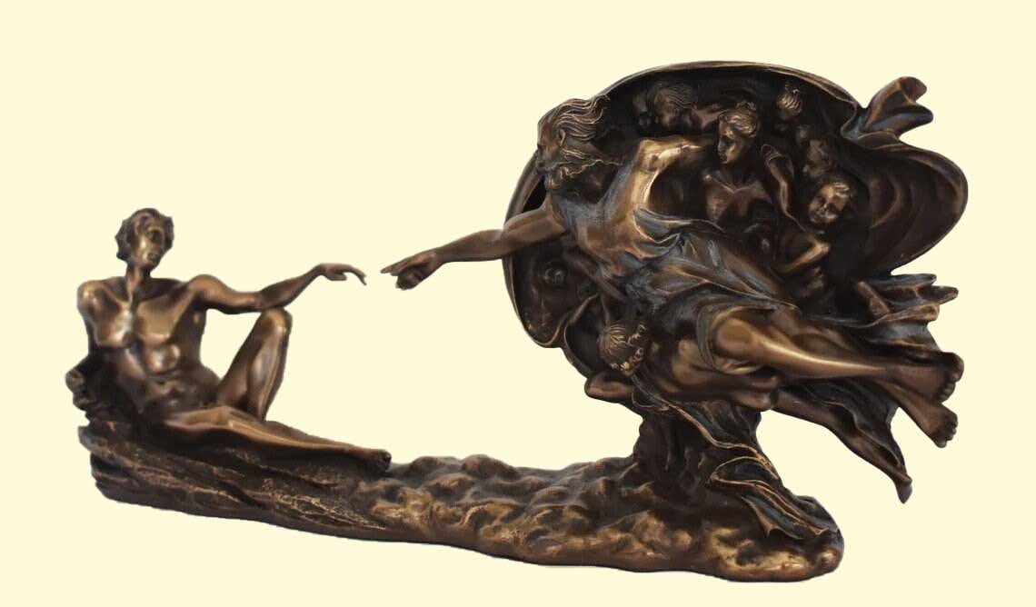 Creation of Adam the First Man Represent the Divine Breath of Life With ...