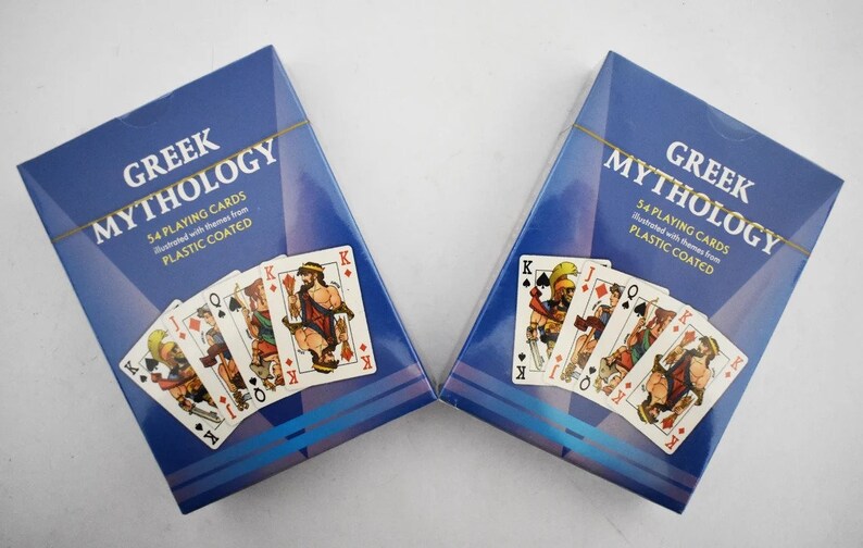 Ancient Greek Mythology Playing Cards 2 Decks Inspired by Sculpture and ...
