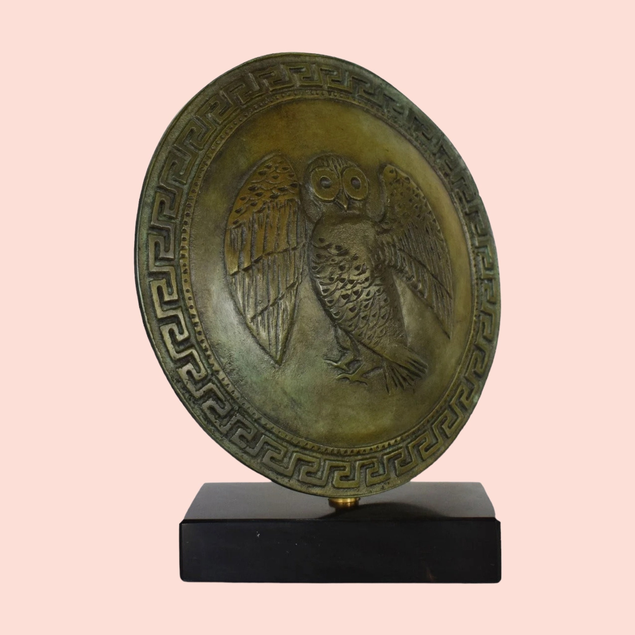 Ancient Greek Hoplite Athenian Shield Bearing the Owl, the Emblem of ...