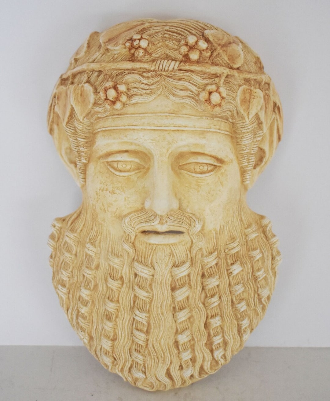 Dionysus Bacchus Mask Nature God of Fruitfulness and Vegetation ...