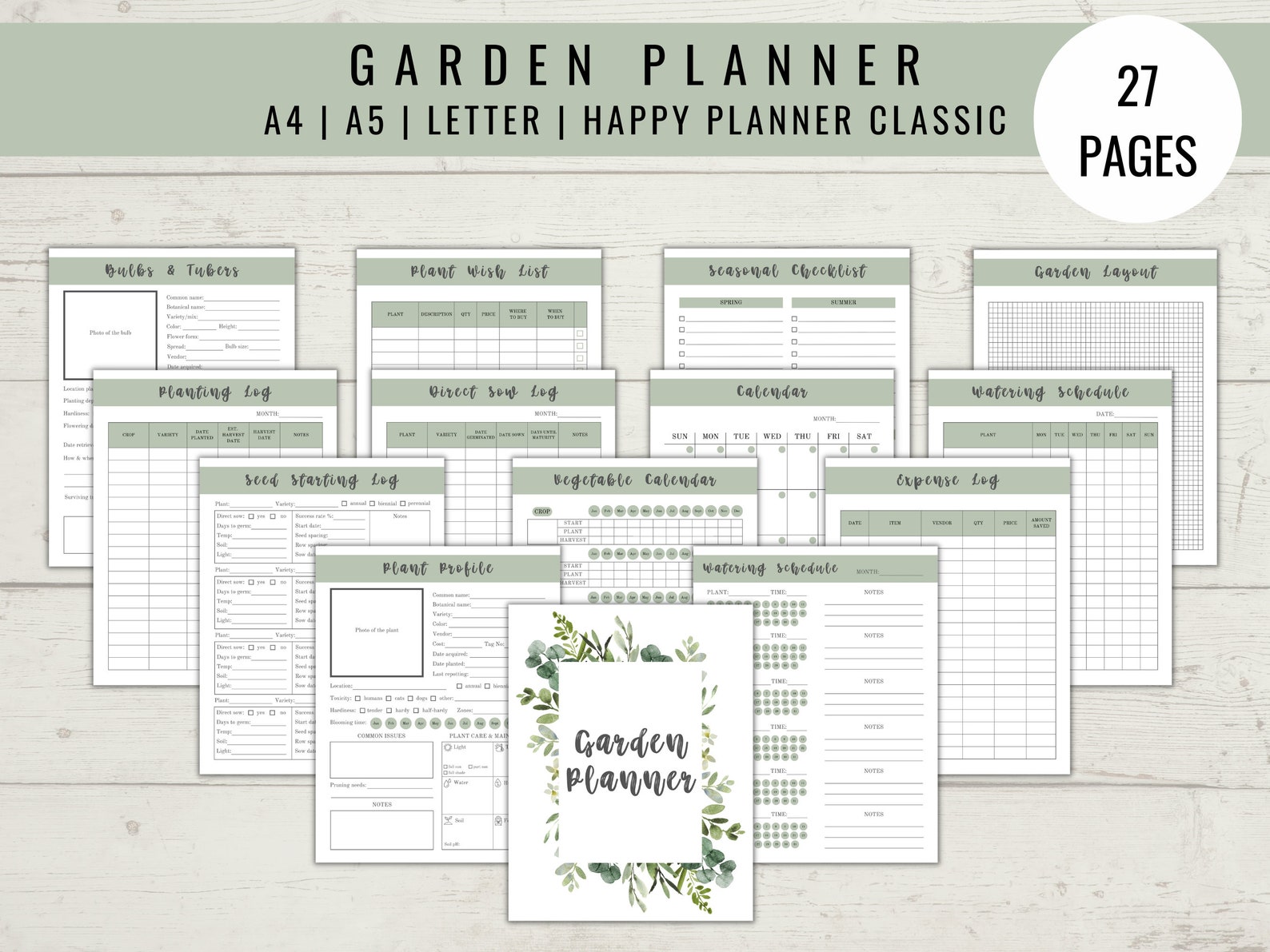 Garden Planner Printable | Garden Journal - Etsy UK