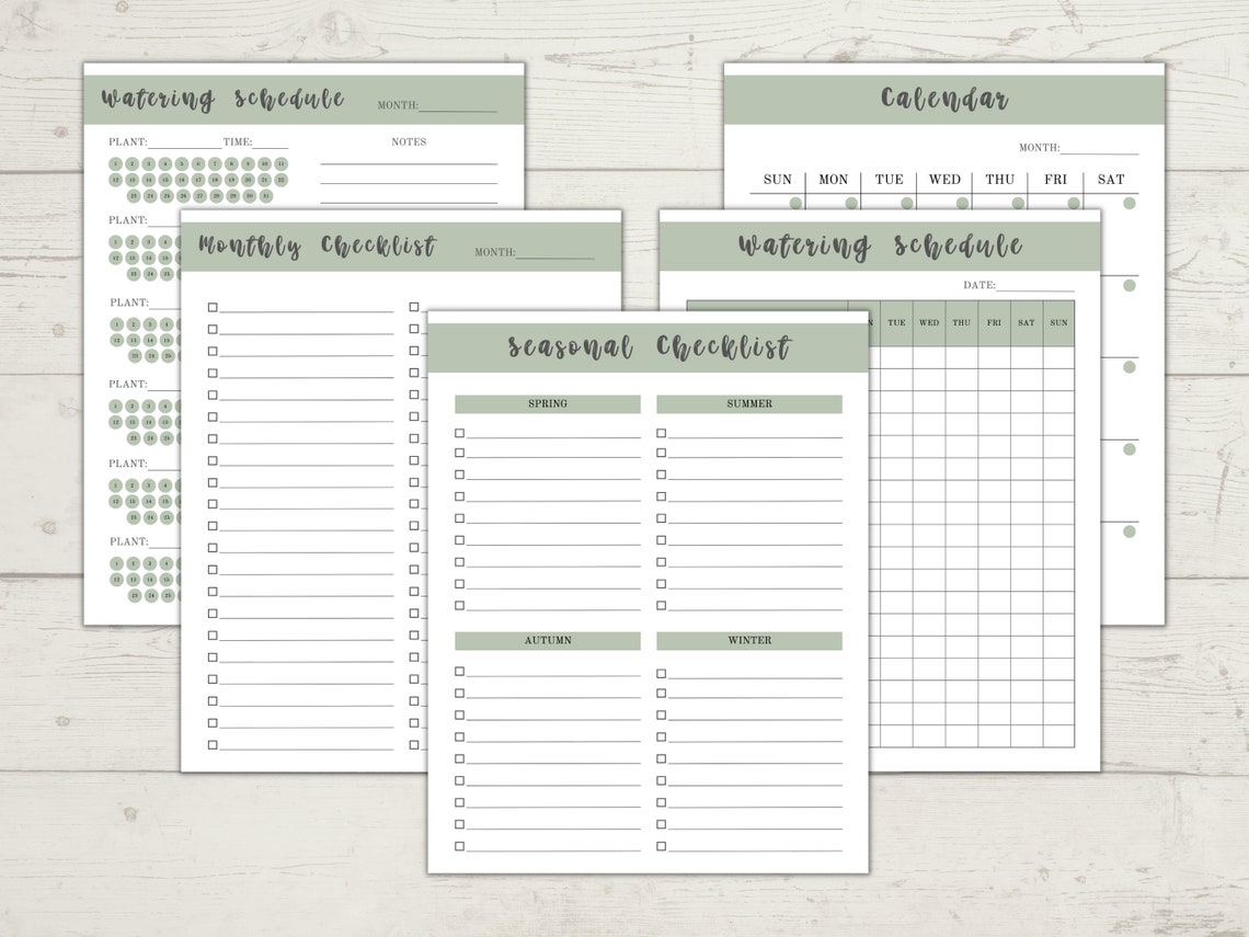 Garden Planner Printable | Garden Journal - Etsy UK
