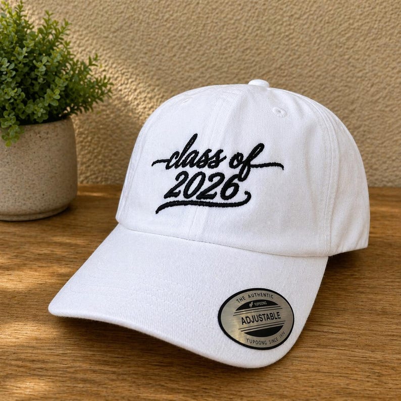 Class of 2026 Cursive Script Embroidery Design File, Senior Graduation ...