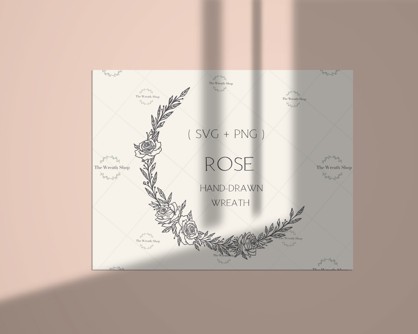 Rose Wreath Svg | Wreath Svg | Floral Wreath Svg | Rose Svg | Flower ...