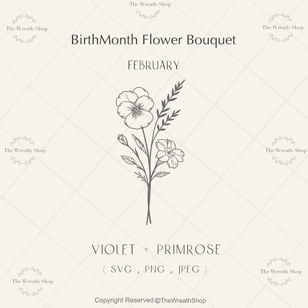 Birthmonth Flower SVG | Flower Svg | Birth Flowers Svg | Floral Svg ...
