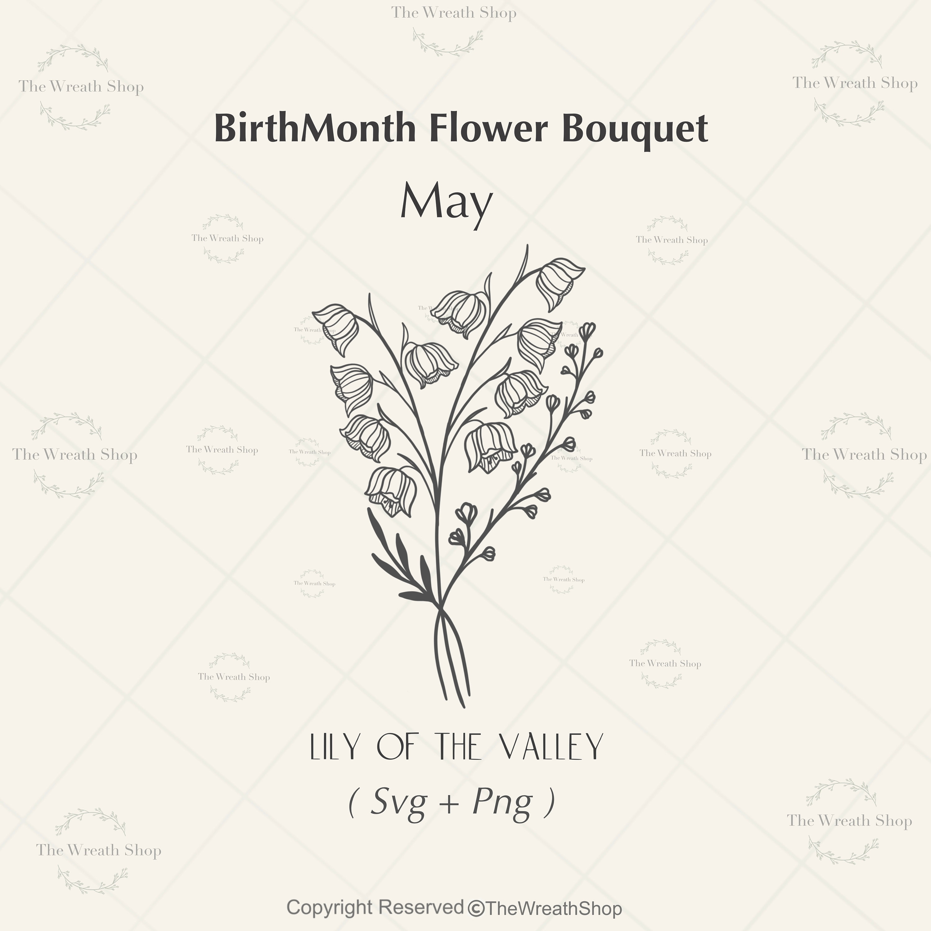 Birthmonth Flower SVG Flower Svg Birth Flowers Svg - Etsy