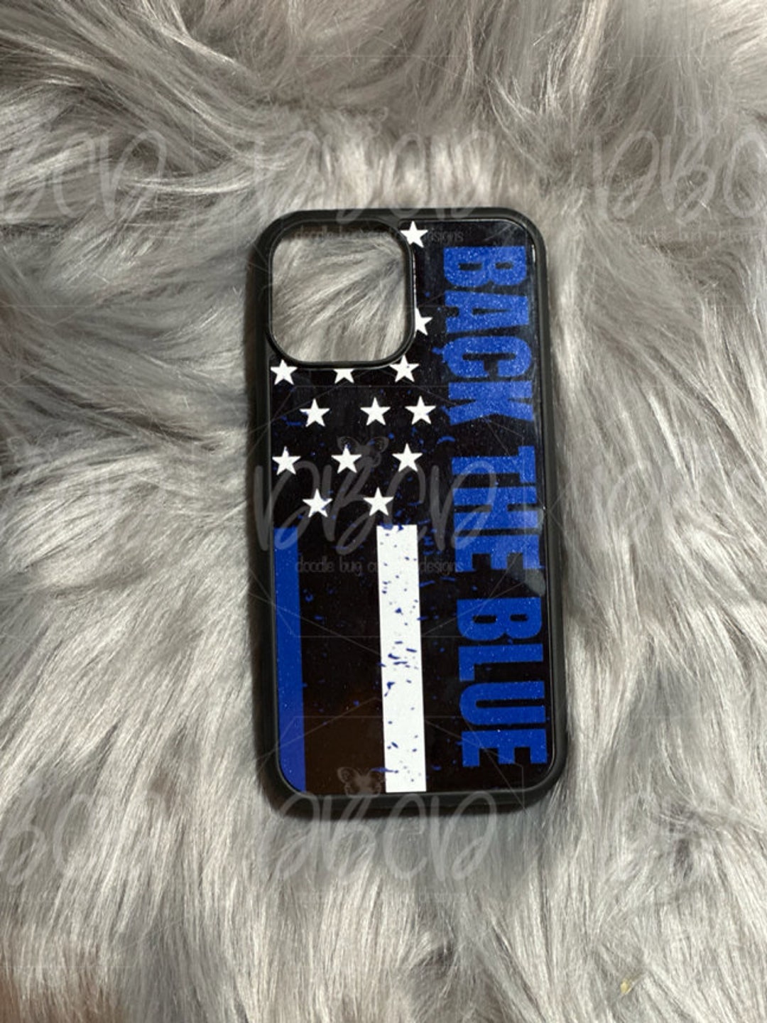 Back the Blue Phone Case Blue Line Flag LEO LAW - Etsy