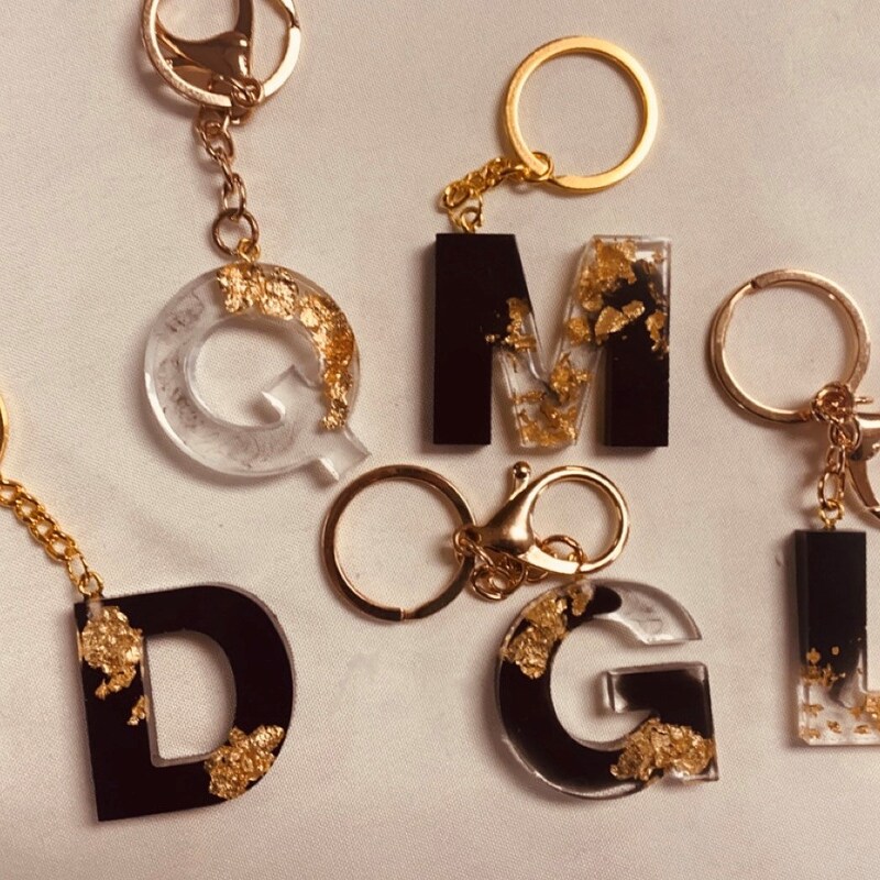 Alphabet Keychain - Etsy