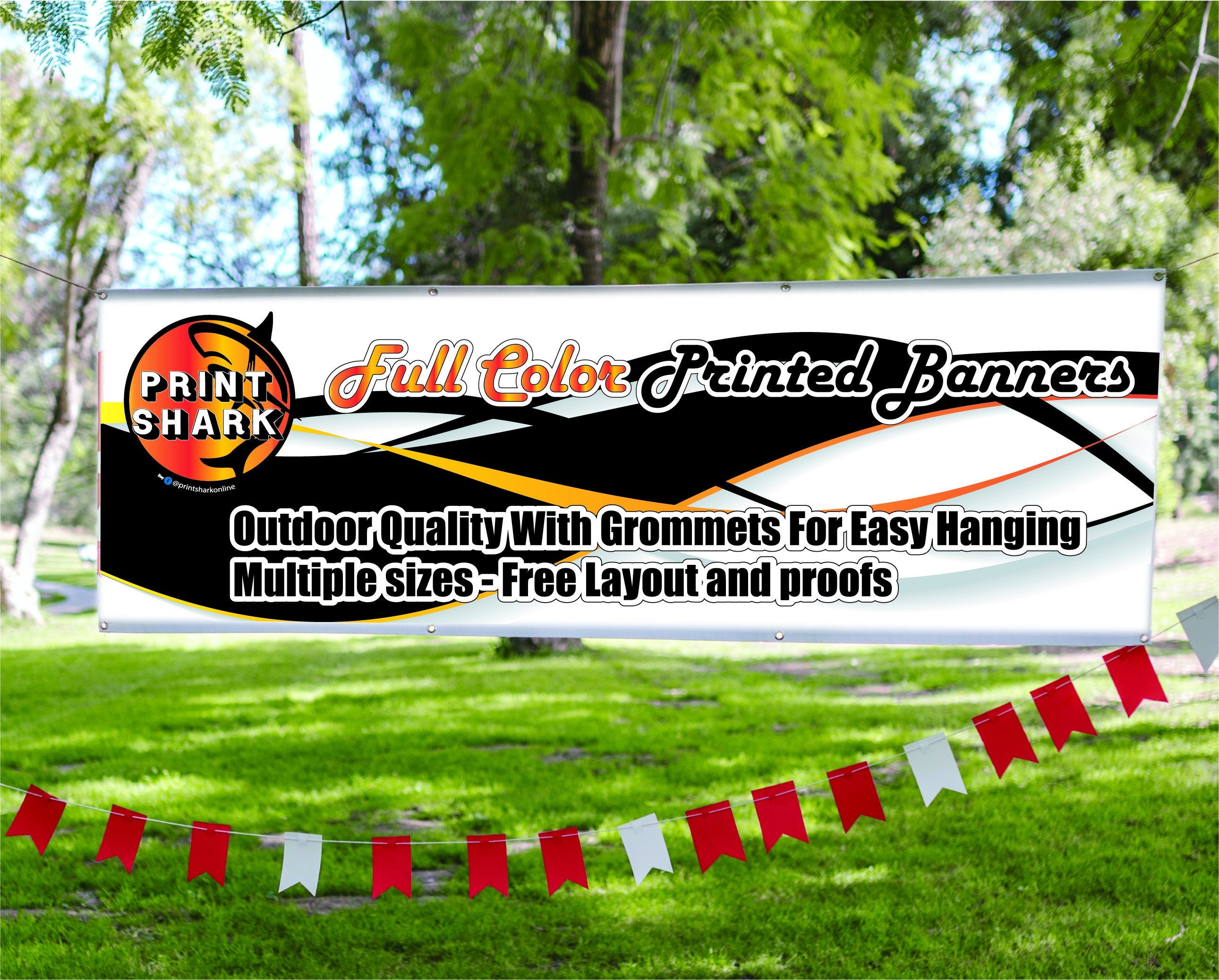Custom Printed Banner - Multiple Sizes - Full Color - Free Layout and ...