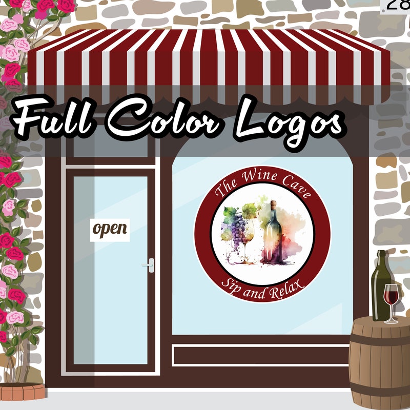 Custom Logo Wall Decals - Etsy