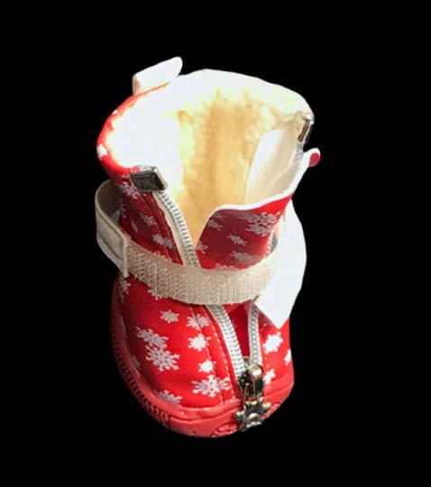 Dog Boots That Stay ON Waterproof Dog Boots Red Dog Shoes XXS-M Red ...