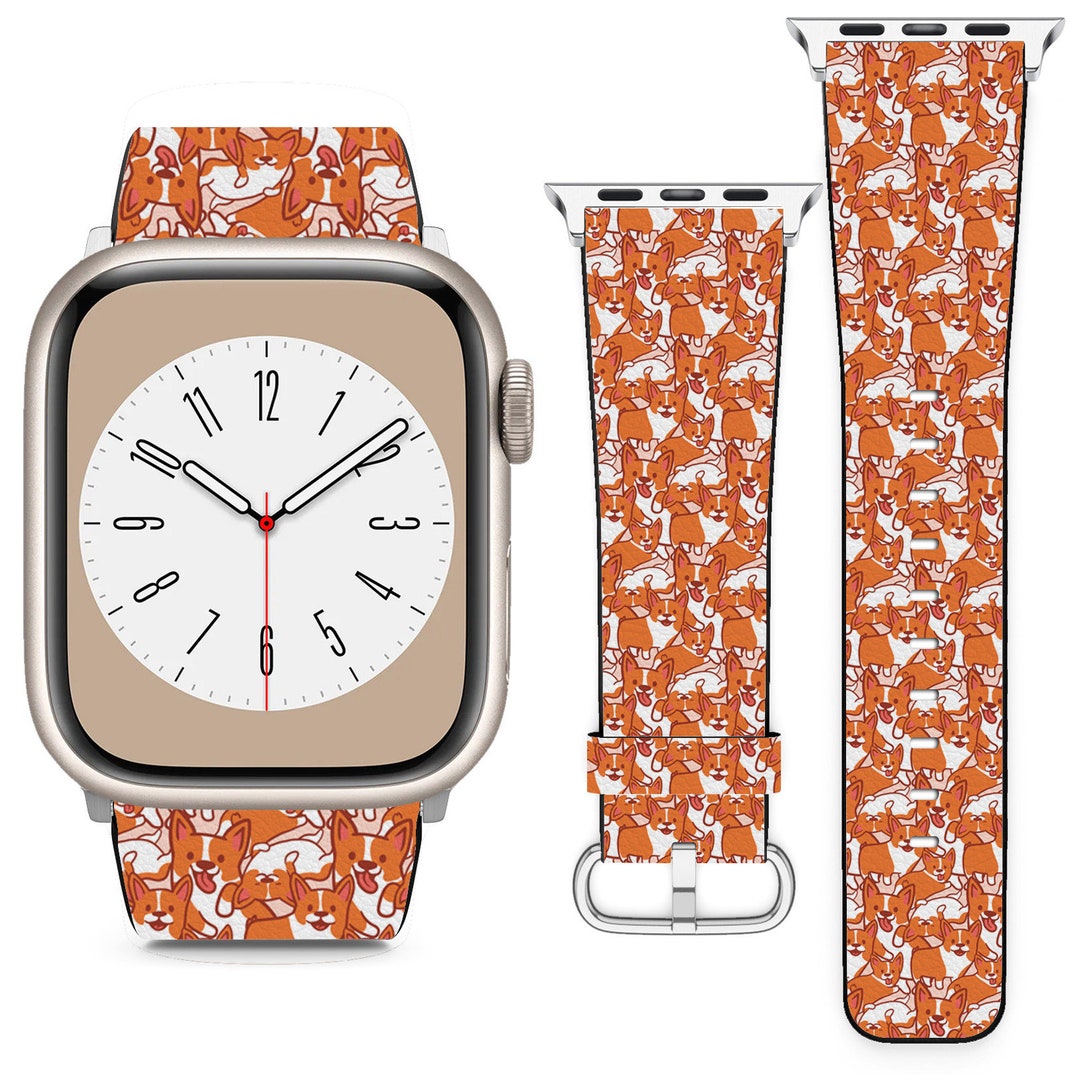 Cartoon Corgis Design for Apple Watch Band Iwatch Strap for Series SE 8 ...