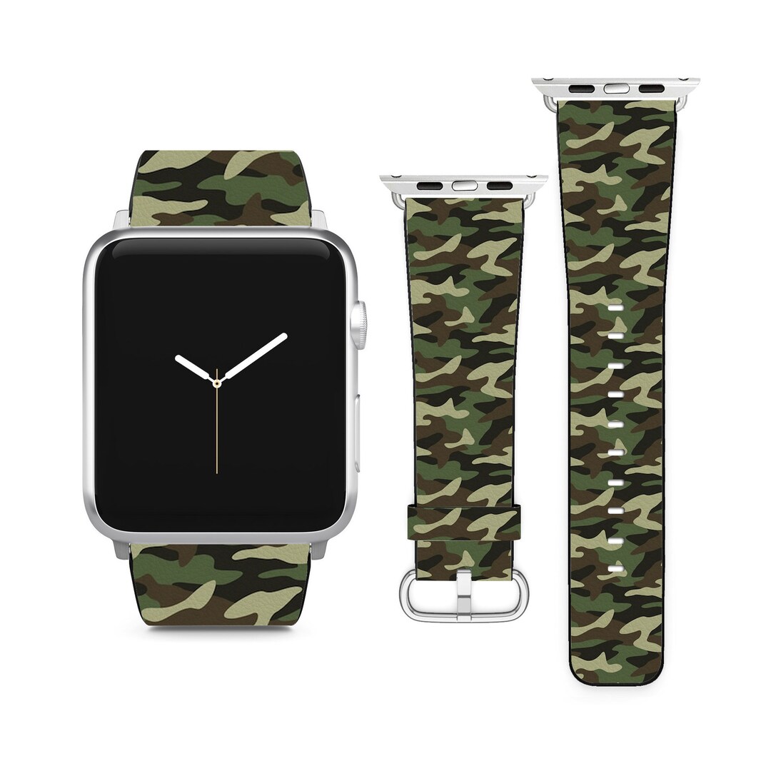 Camo Military Pattern for Apple Watch Band Iwatch Strap for Series SE 9 ...
