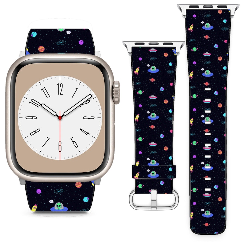 Cartoon Alien in Space Design for Apple Watch Band Iwatch - Etsy