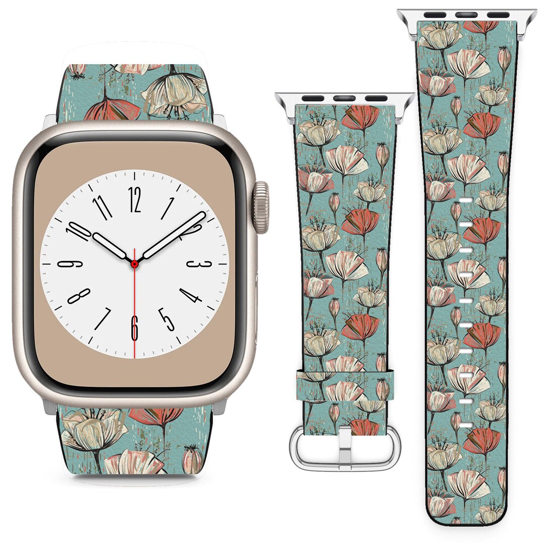 Colorful Tulip Flower Design for Apple Watch Band Iwatch Strap for ...