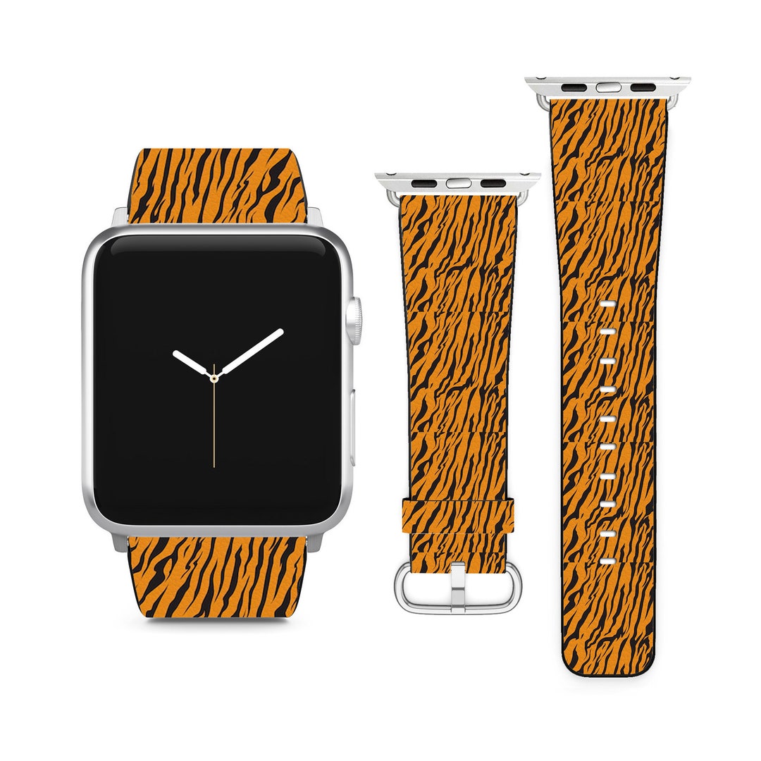 Tiger Print Pattern for Apple Watch Band Iwatch Strap for Series SE 9 8 ...