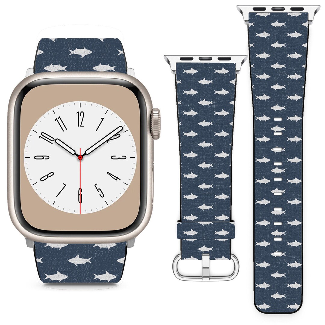 Shark Silhouette Design for Apple Watch Band Iwatch Strap for Series SE ...