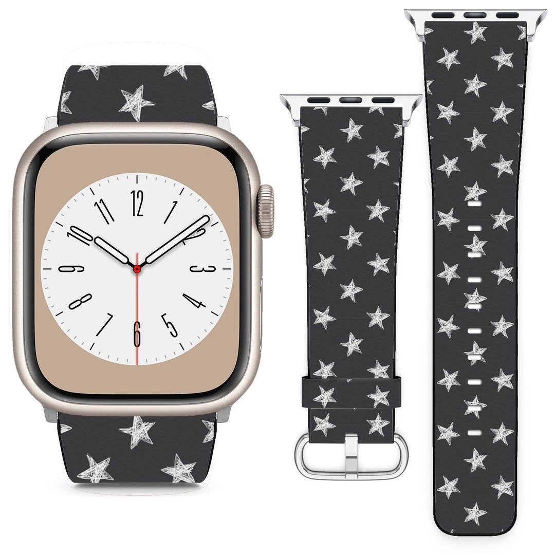 Star Drawing Design for Apple Watch Band Iwatch Strap for Series SE 8 7 ...