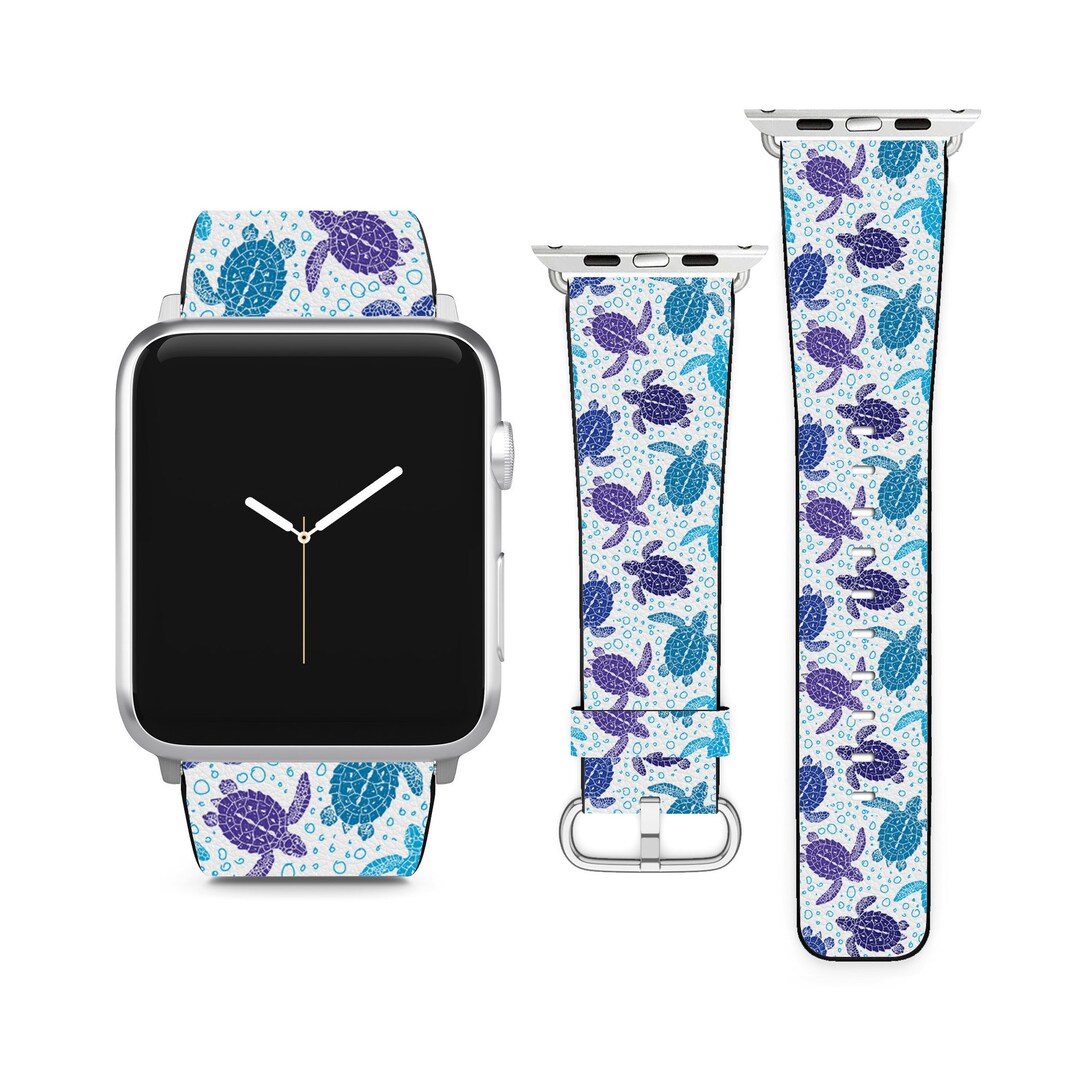 Silhouette Sea Turtle Theme for Apple Watch Band Iwatch Strap for ...