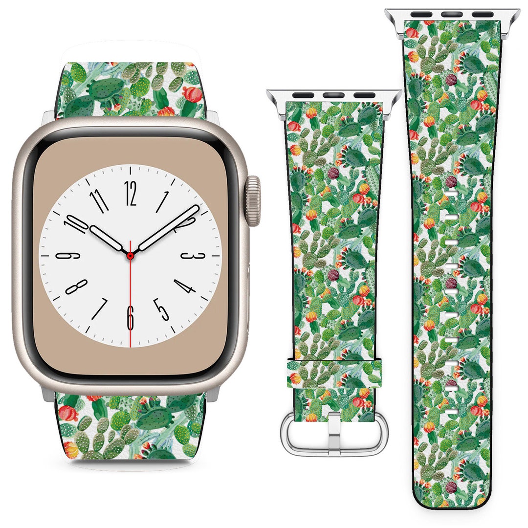 Beautiful Cacti Theme for Apple Watch Band Iwatch Strap for Series SE 8 ...
