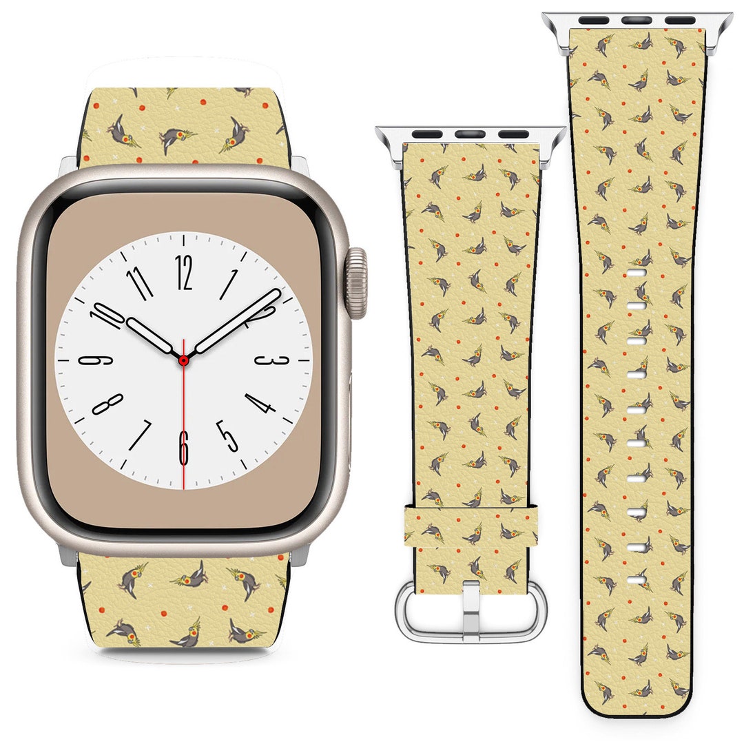 Cockatiel Bird Design for Apple Watch Band Iwatch Strap for Series SE 9 ...
