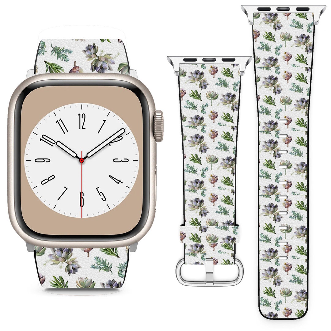 Succulent Plant Design for Apple Watch Band Iwatch Strap for Series SE ...