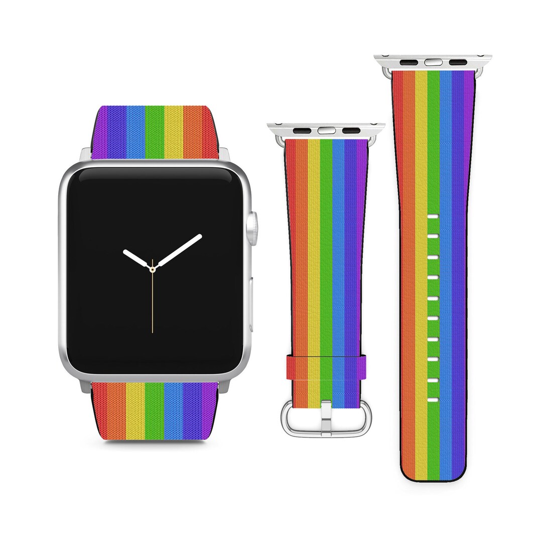 LGBTQ Pride Colors for Apple Watch Band Iwatch Strap for Series SE 9 8 ...