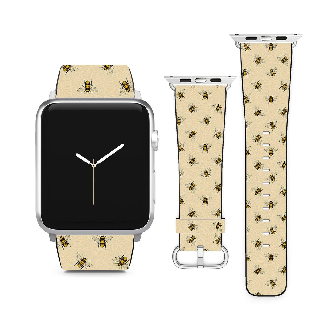 Honeybee Pattern for Apple Watch Band Iwatch Strap for Series SE 9 8 7 ...