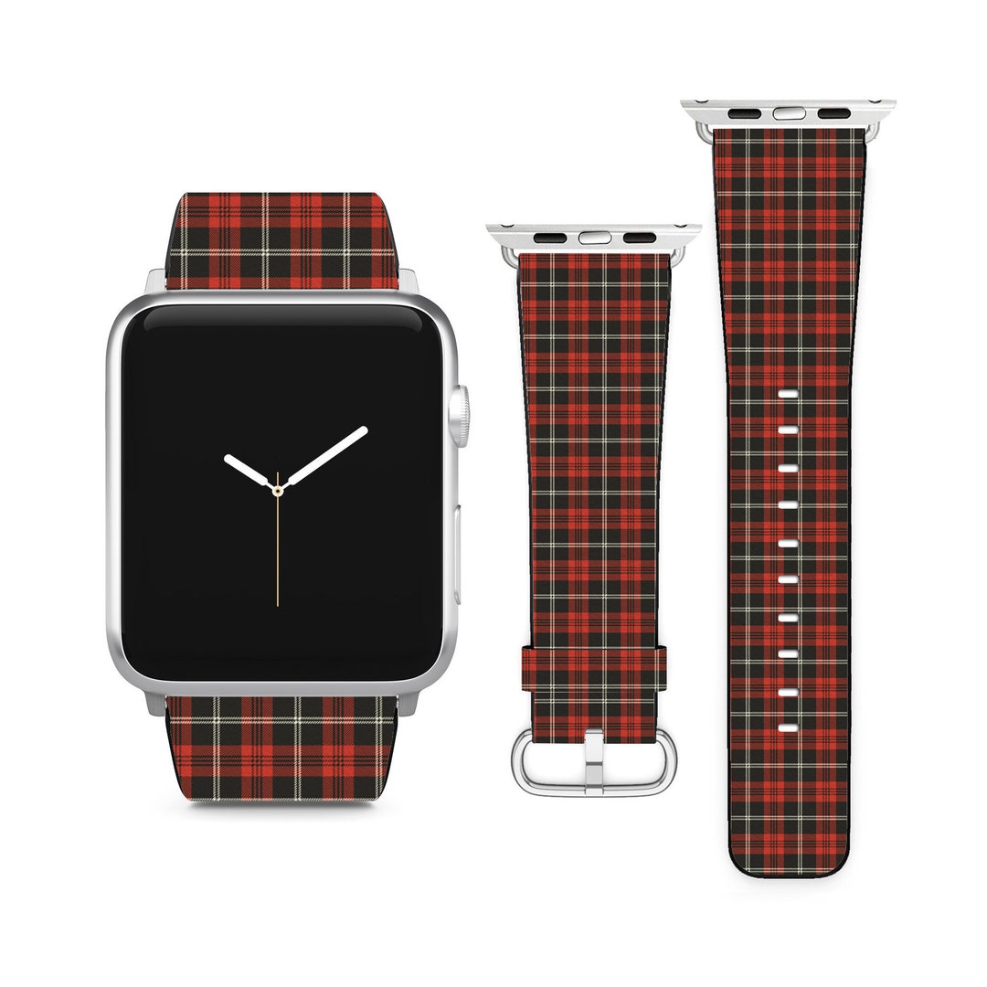 Traditional Plaid Pattern for Apple Watch Band Iwatch Strap for Series ...