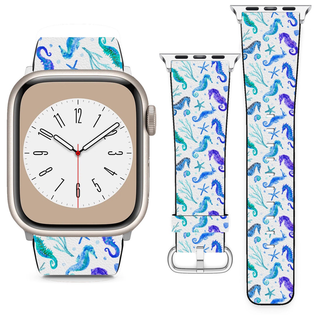 Seahorse Starfish Sea Theme for Apple Watch Band Iwatch Strap for ...