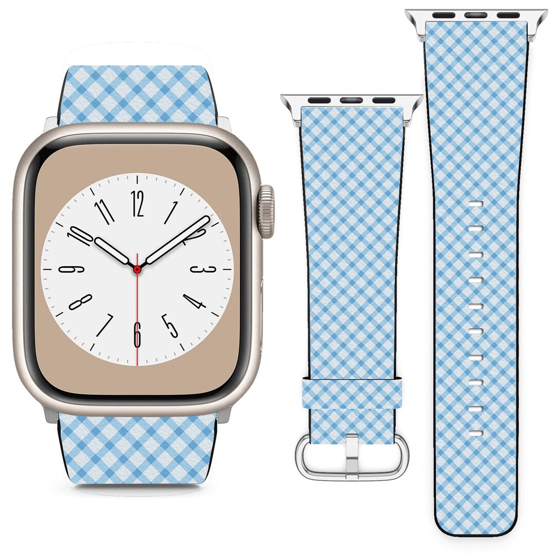 Watercolour Gingham Pattern for Apple Watch Band Iwatch Strap for ...