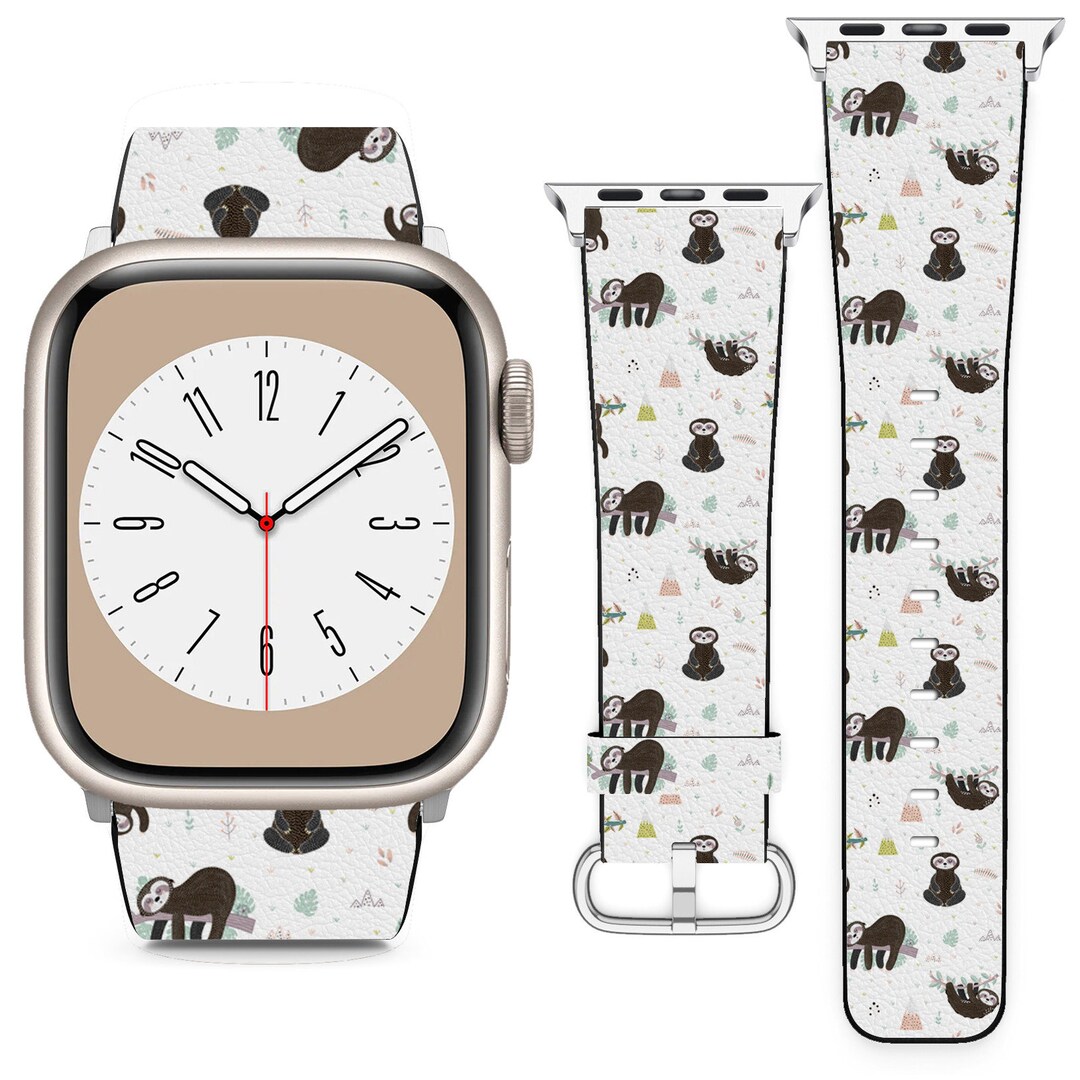 Cute Sloth on Branches for Apple Watch Band Iwatch Strap for Series SE ...