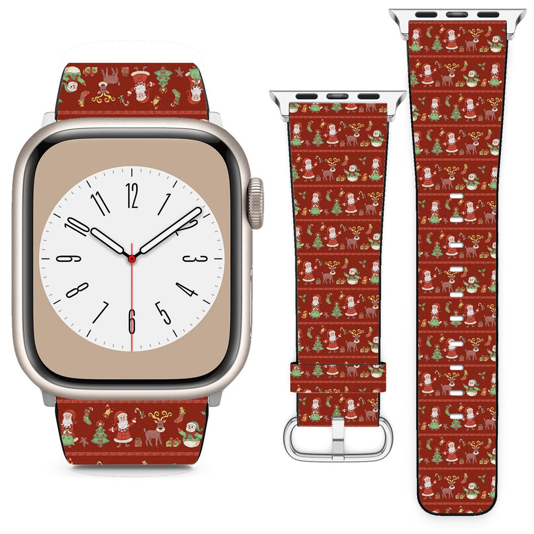 Christmas Holiday Design for Apple Watch Band Iwatch Strap for Series ...