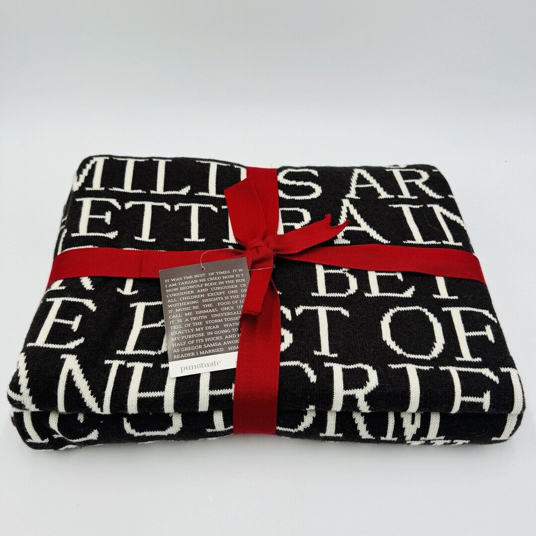 Barnes and Noble Throw Blanket Literary Quotes Classic Books ...